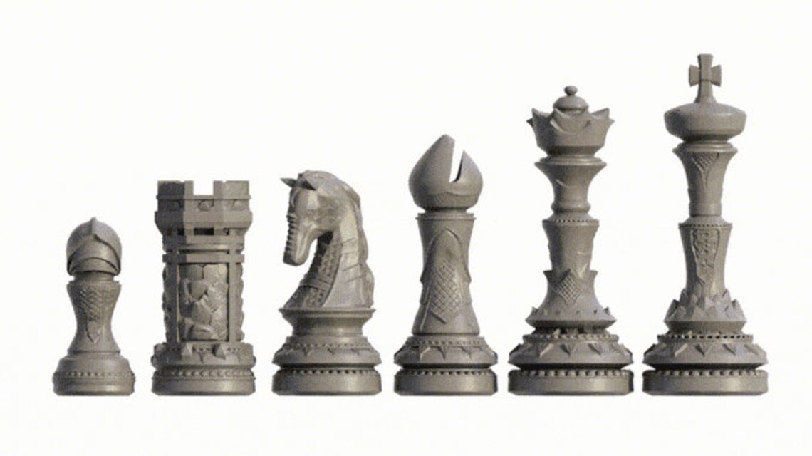 3D Printed Hexchess Set the Royals - Etsy