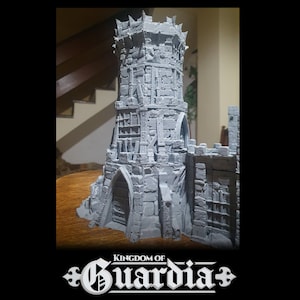 Kingdom of Guardia Outpost Tower - 28mm Scale 3D Printed Terrain - Etsy