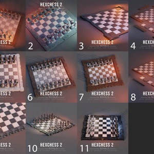 3D Printed Chess Board - Etsy