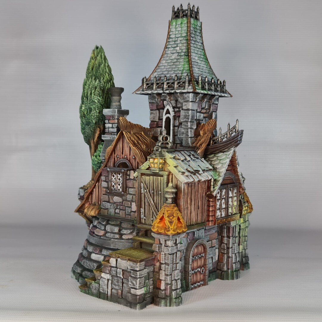 3D Printed Rectors Manor - Tabletop Terrain 28mm 32mm Scale Fantasy ...
