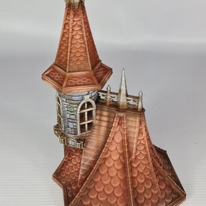 3D Printed Steeple Manor 28mm Scale Tabletop Terrain Miniature Model - Etsy