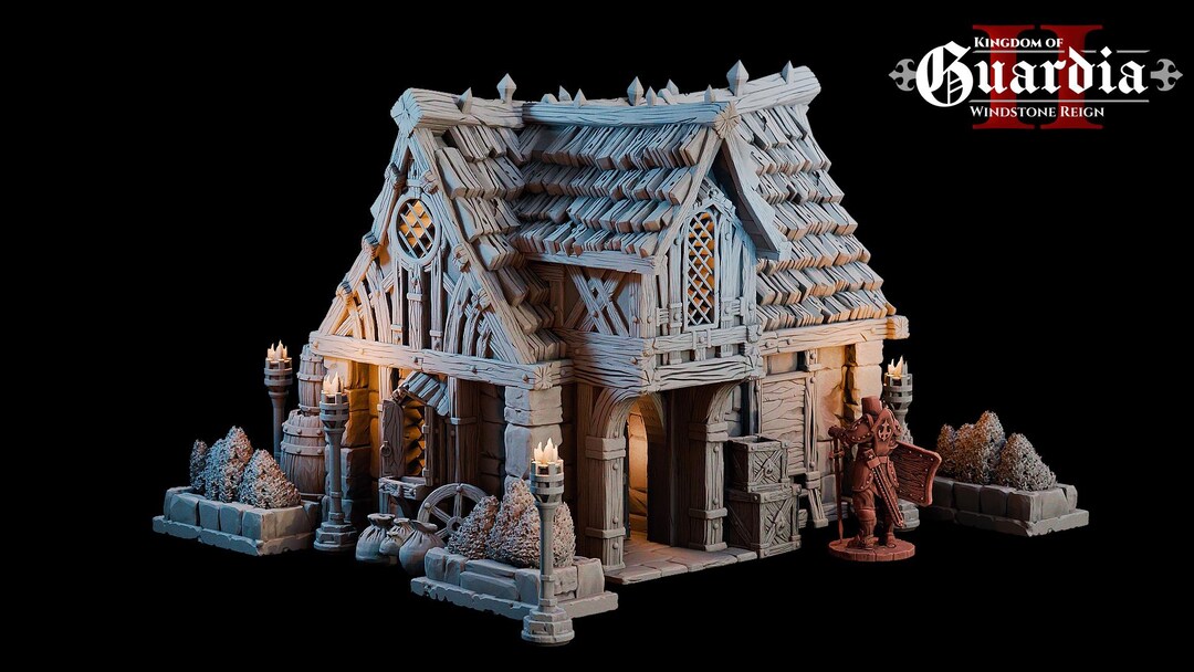 3D Printed Humble Hearth Cottage: DND Wargaming Terrain 28mm - Etsy
