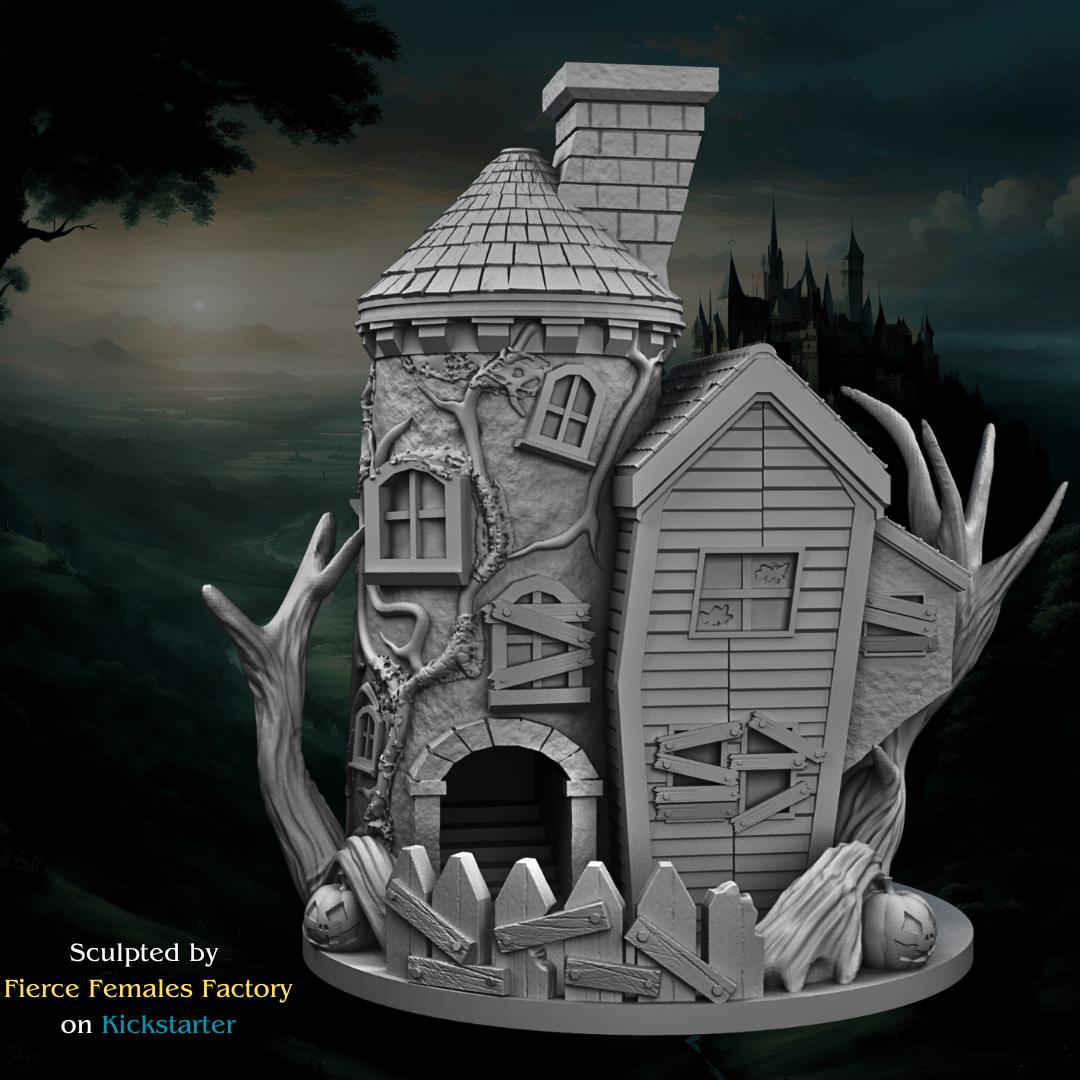3D Printed Baba Yaga Dice Tower: Overgrown House Dnd Gaming Accessory ...