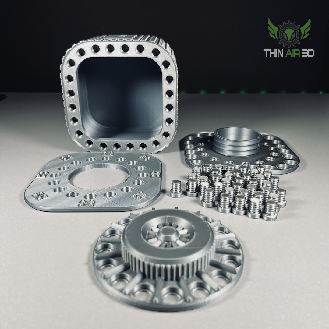 3D Printed Annoying Piggy Bank Screw Safe Vault Container, 2 Layers of ...