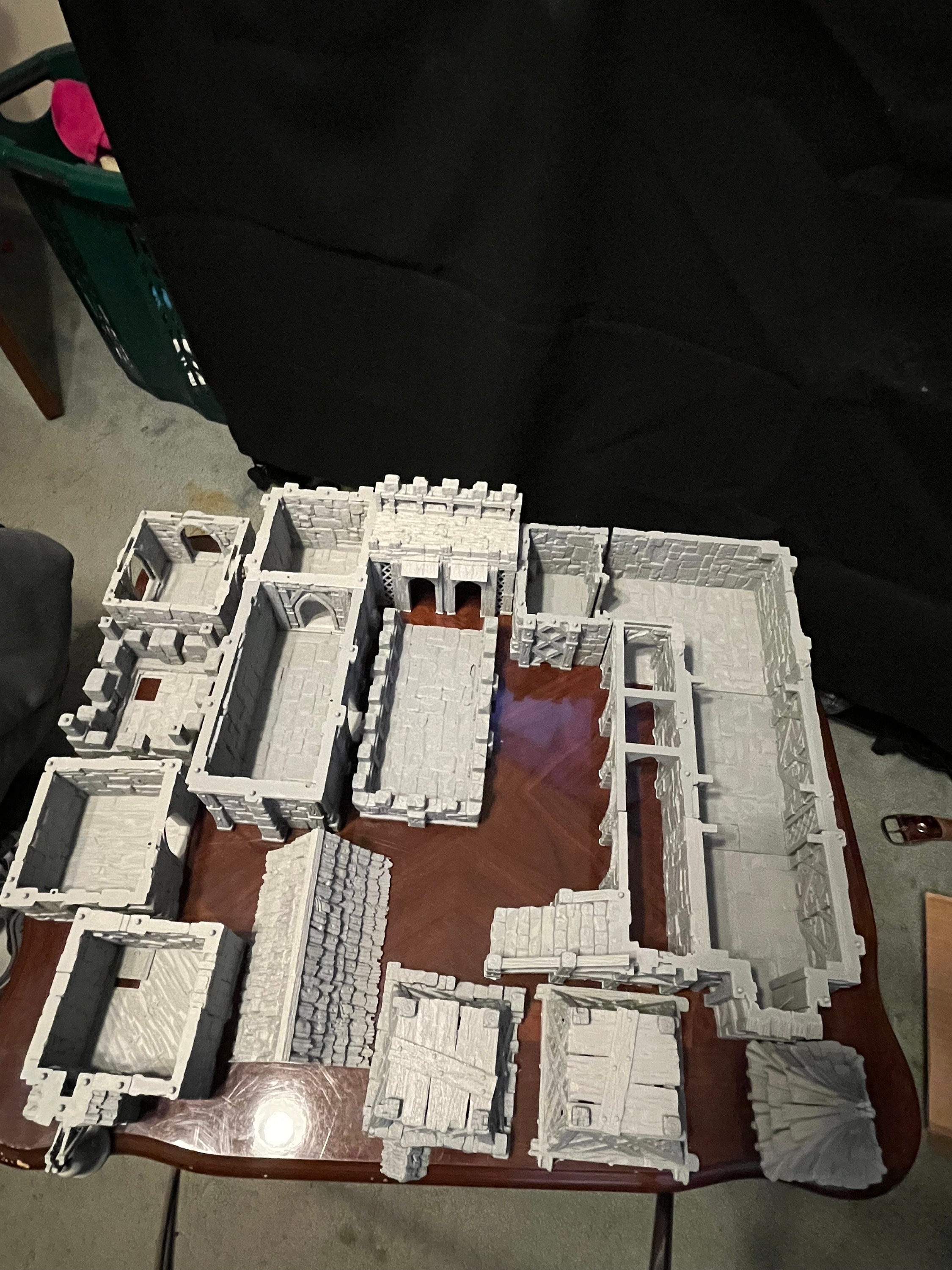 3D Printed Fortress Barracks and Bell Tower Terrain: 28mm Scale Dnd ...