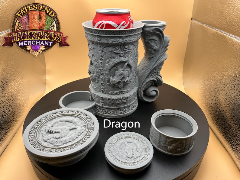 3D Printed Dnd Class Tankard: Dice Tower, Can & Dice Holder - Etsy
