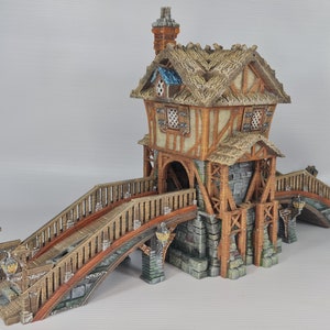 Fantasy Bridge With Toll - 3D Printed Tabletop Terrain for 28mm/32mm ...