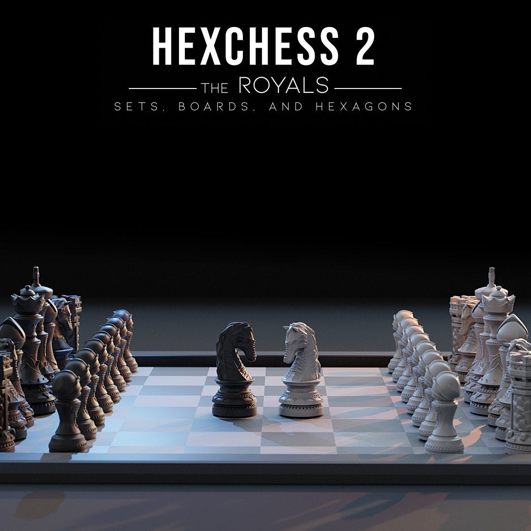 3D Printed Hexchess Set the Royals - Etsy Canada