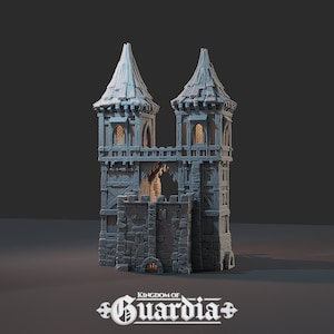 Kingdom of Guardia - 3D Printed Two Towers - 28mm Scale Fantasy Terrain ...