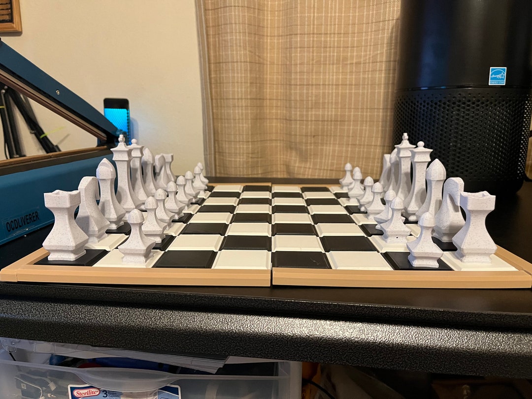 3D Printed Chess Board - Etsy