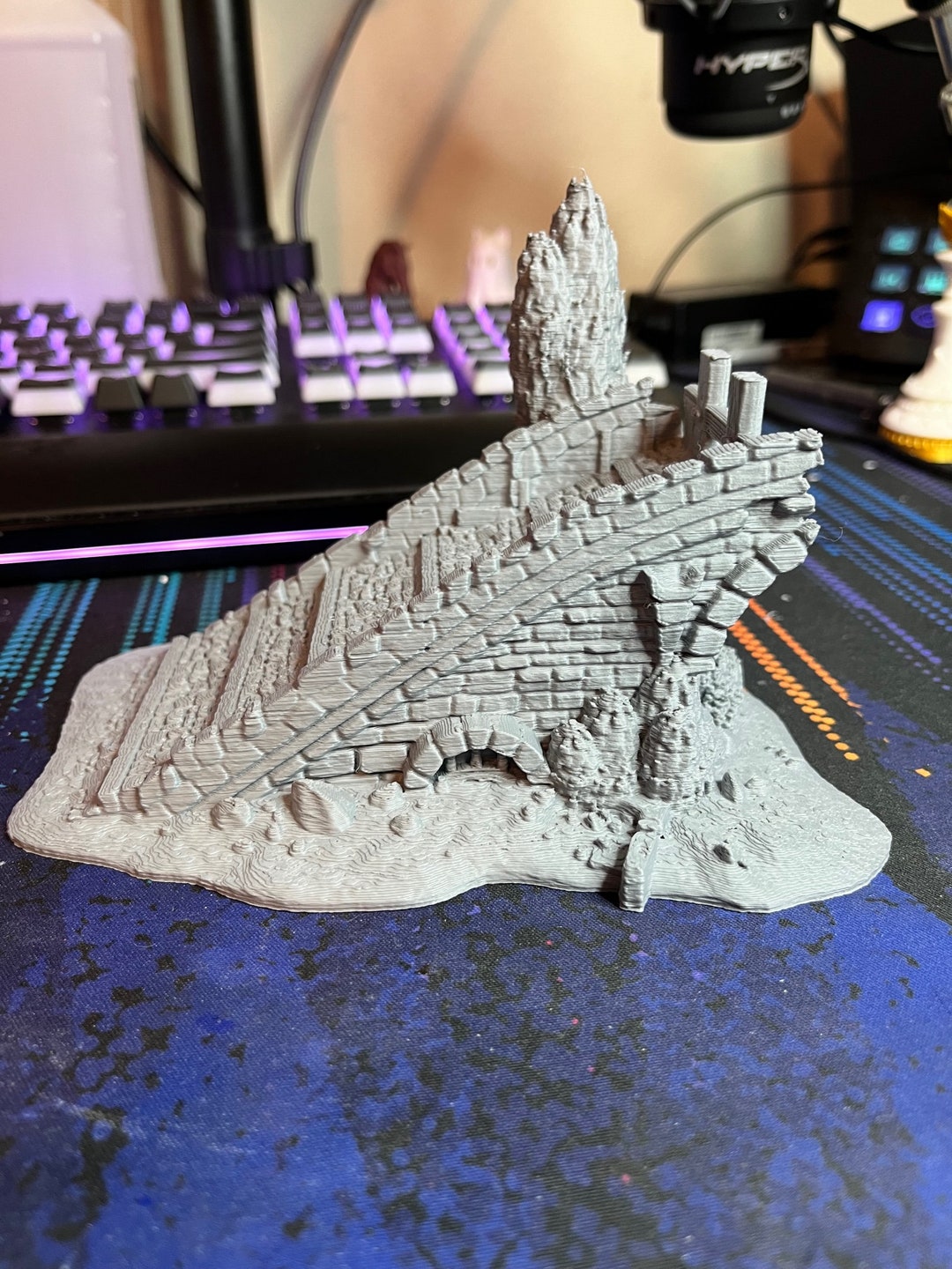 3D Printed Half of a Bridge 28mm Scale Medieval Town Inspired - Etsy