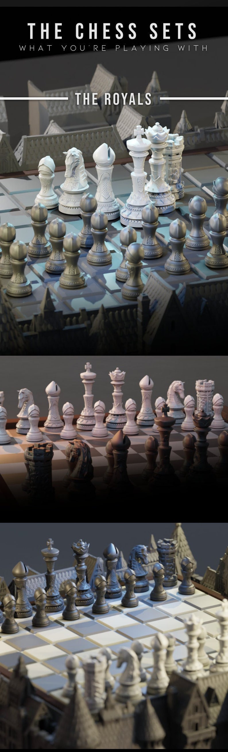 3D Printed Hexchess Set the Royals - Etsy