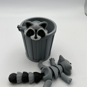 3D Printed Trash Panda Raccoon With Articulating Features Adorable Home ...