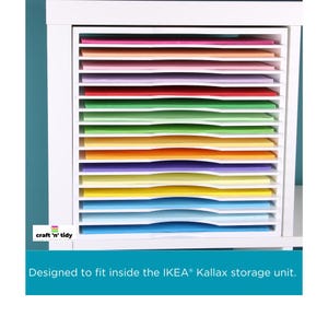 12x12 Paper Holder (16 Slot) - IKEA® or Desk - Etsy UK