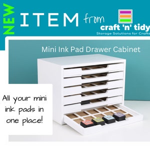 Mini Ink Pad Drawer Cabinet - Etsy
