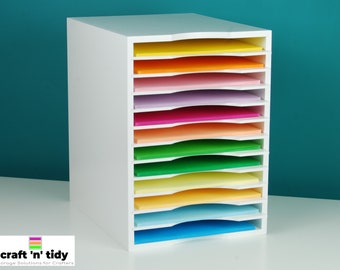 12x12 Paper Holder 16 Slot IKEA® or Desk - Etsy UK