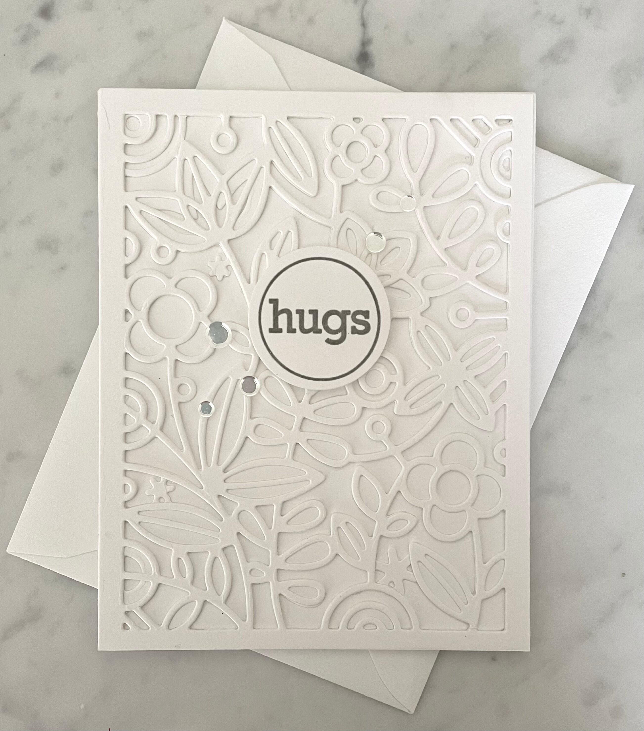 All White Sympathy Card, Blank Handmade Greeting, Unique, Condolence ...