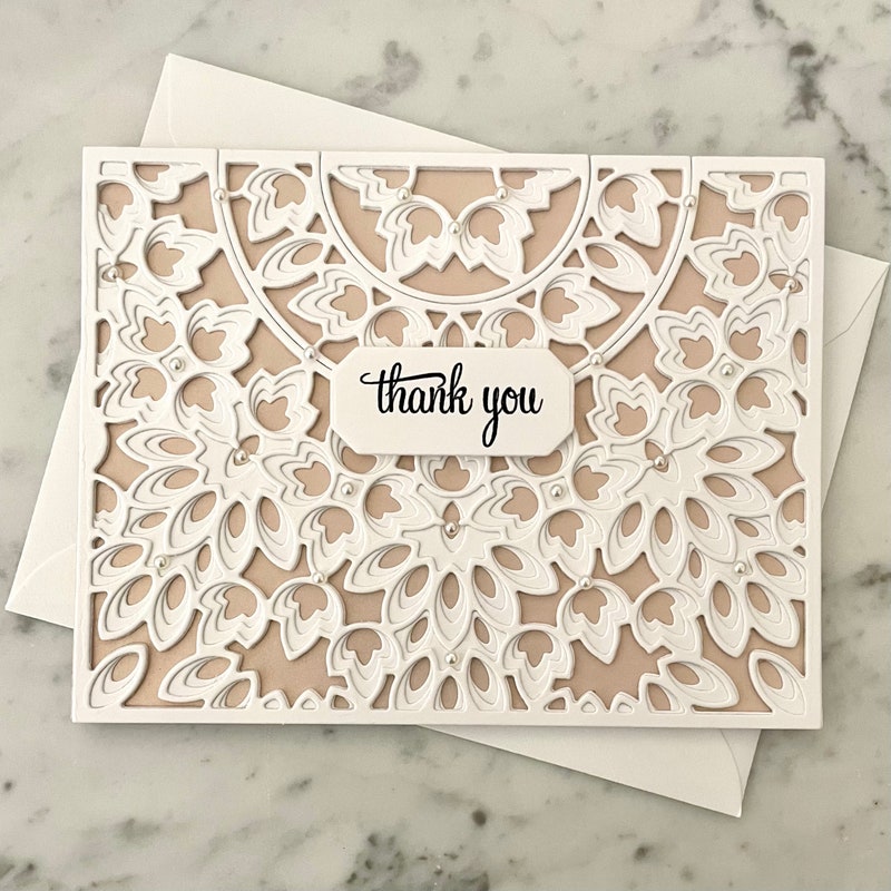 Fancy Thank You Card - Etsy