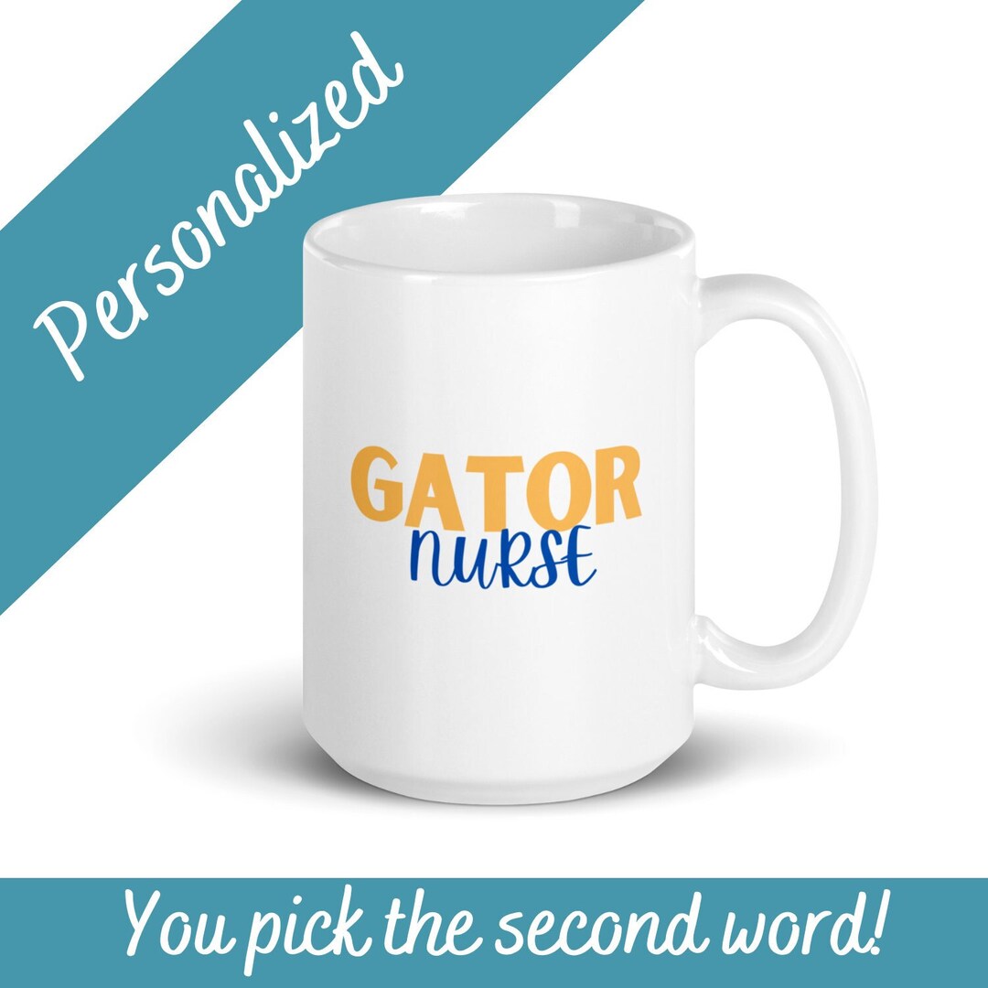 Customizable Gator Mug, Gator Graduation Gift, University of Florida ...