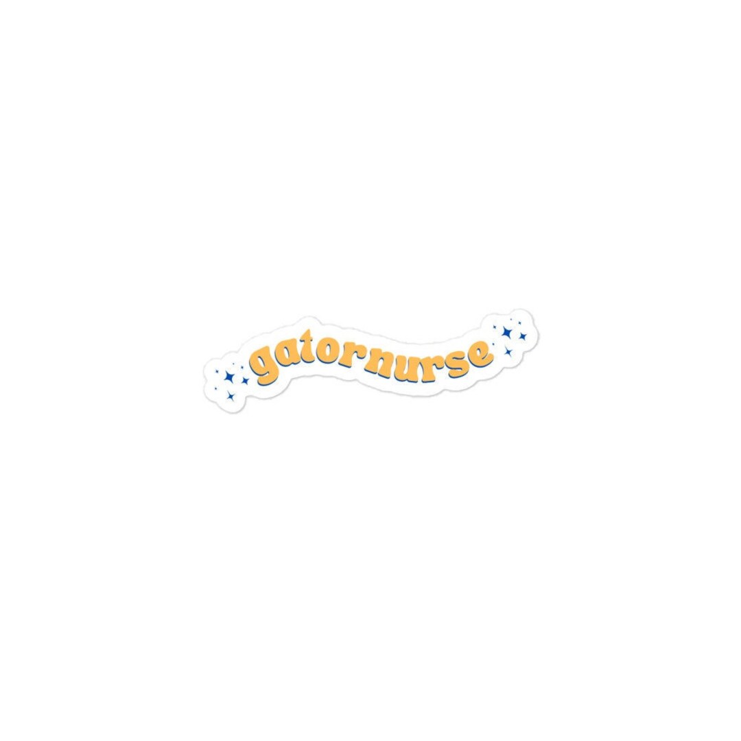 Gator Nurse Sticker, UF Nurse Sticker, Florida Gators Sticker, Gators ...