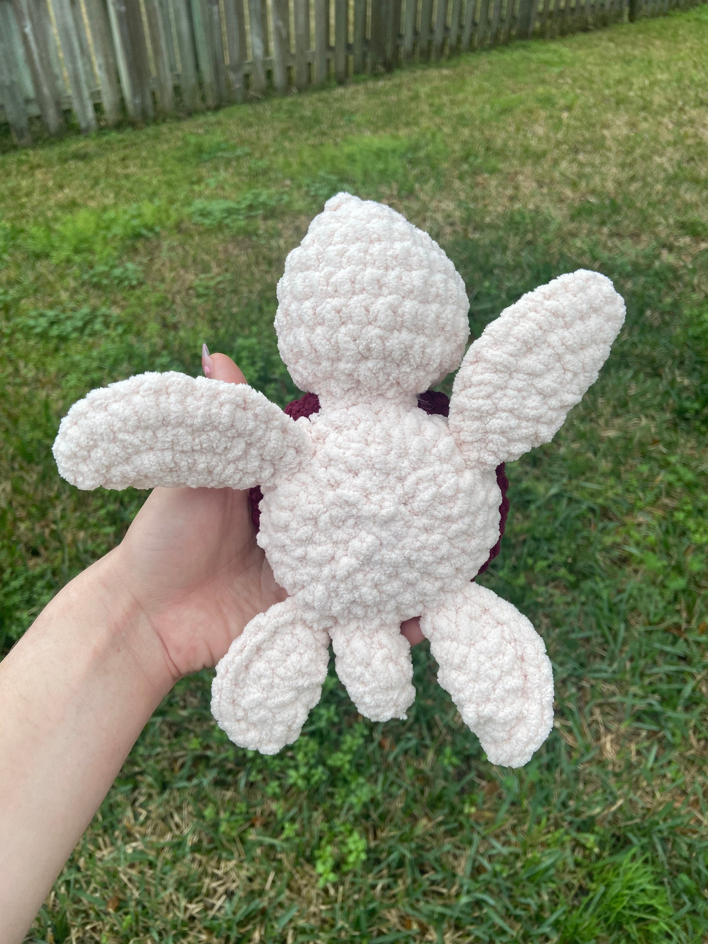 Small Red Velvet Turtle Plushie - Etsy