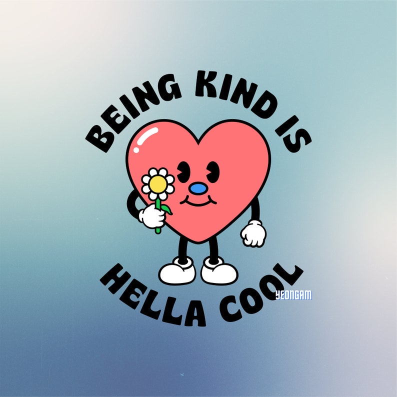 Being Kind is Hella Cool SVG Files for Cricut & Silhouette - Etsy