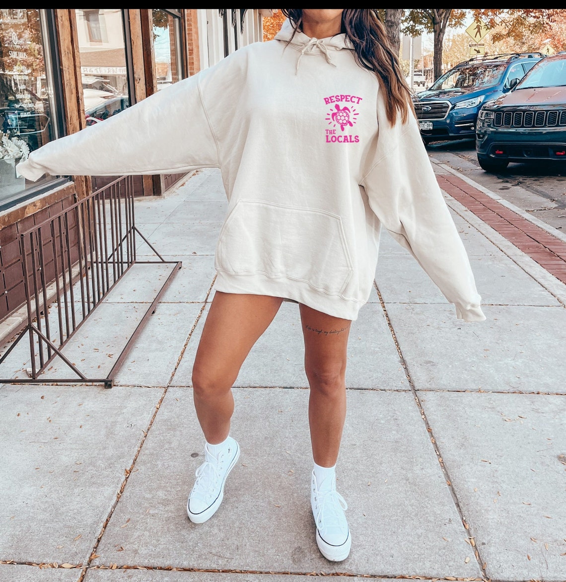 Respect the Locals VSCO Beach Surfer Girl Hoodie Save the Turtles Save ...