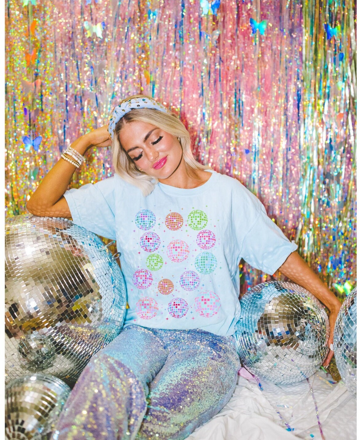 Disco Ball Tshirt Comfort Colors Mirrorball Tee Last Disco Retro Shirt ...