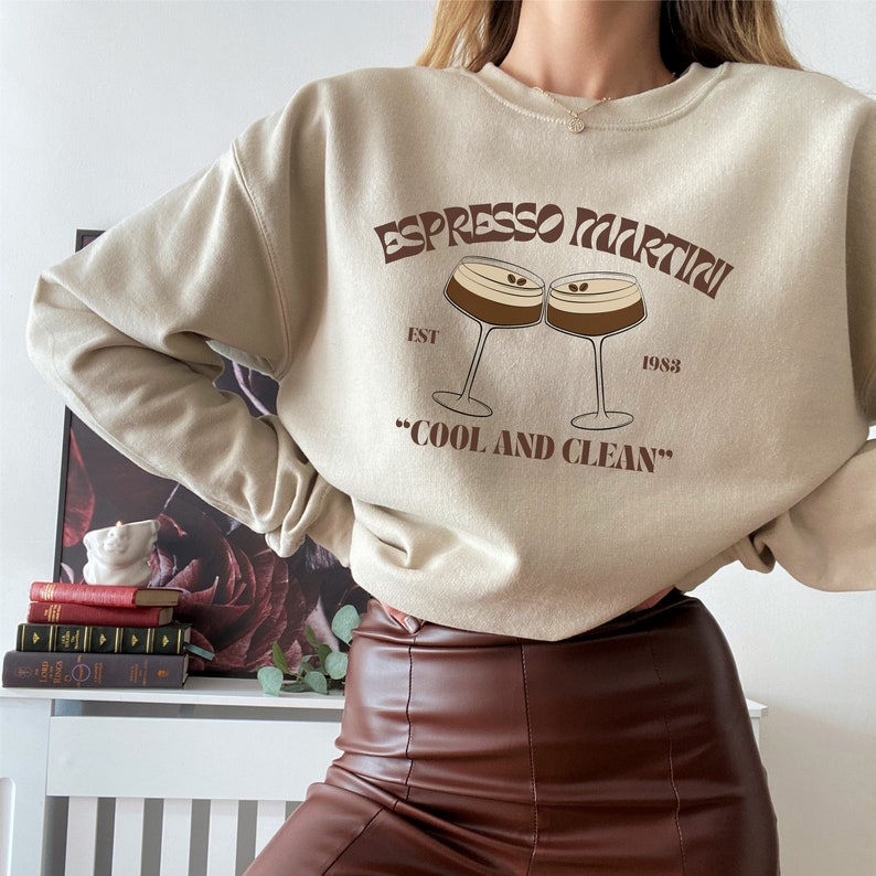Tini Time Sweatshirt, Espresso Martini Crewneck, Espresso Martini Club ...