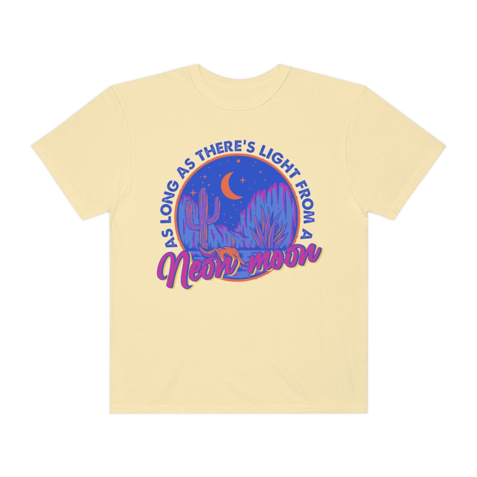 Comfort Colors Neon Moon Shirt Western Graphic Tee Oversized Country ...