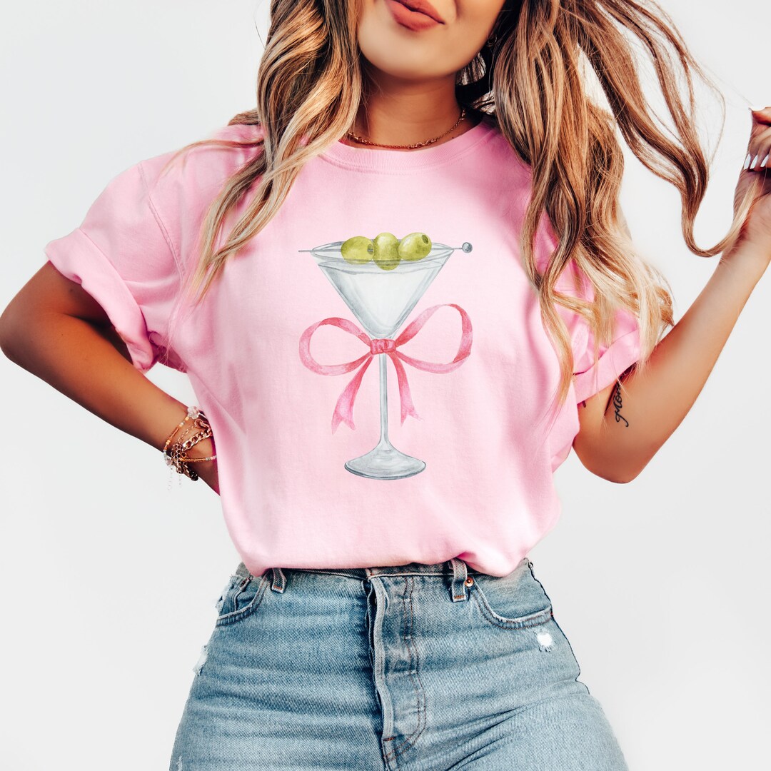 Dirty Martini Shirt, Retro Cocktail Crewneck Filthy Dirty Martini ...