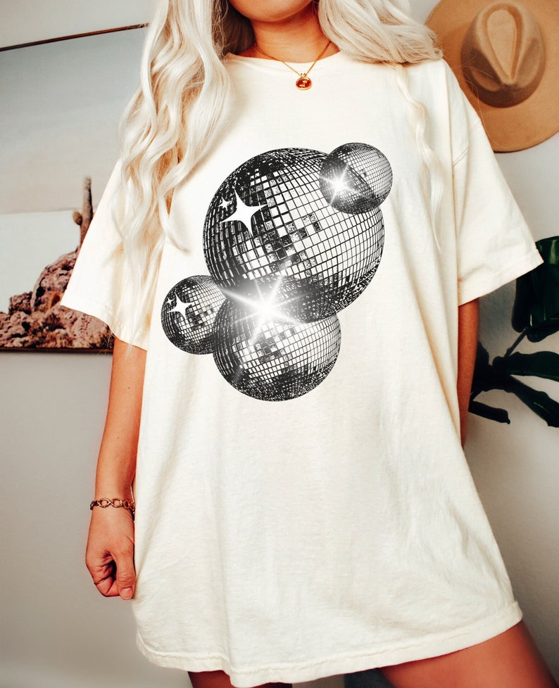 Disco Ball Tshirt Comfort Colors Mirrorball Tee Last Disco Retro Shirt ...