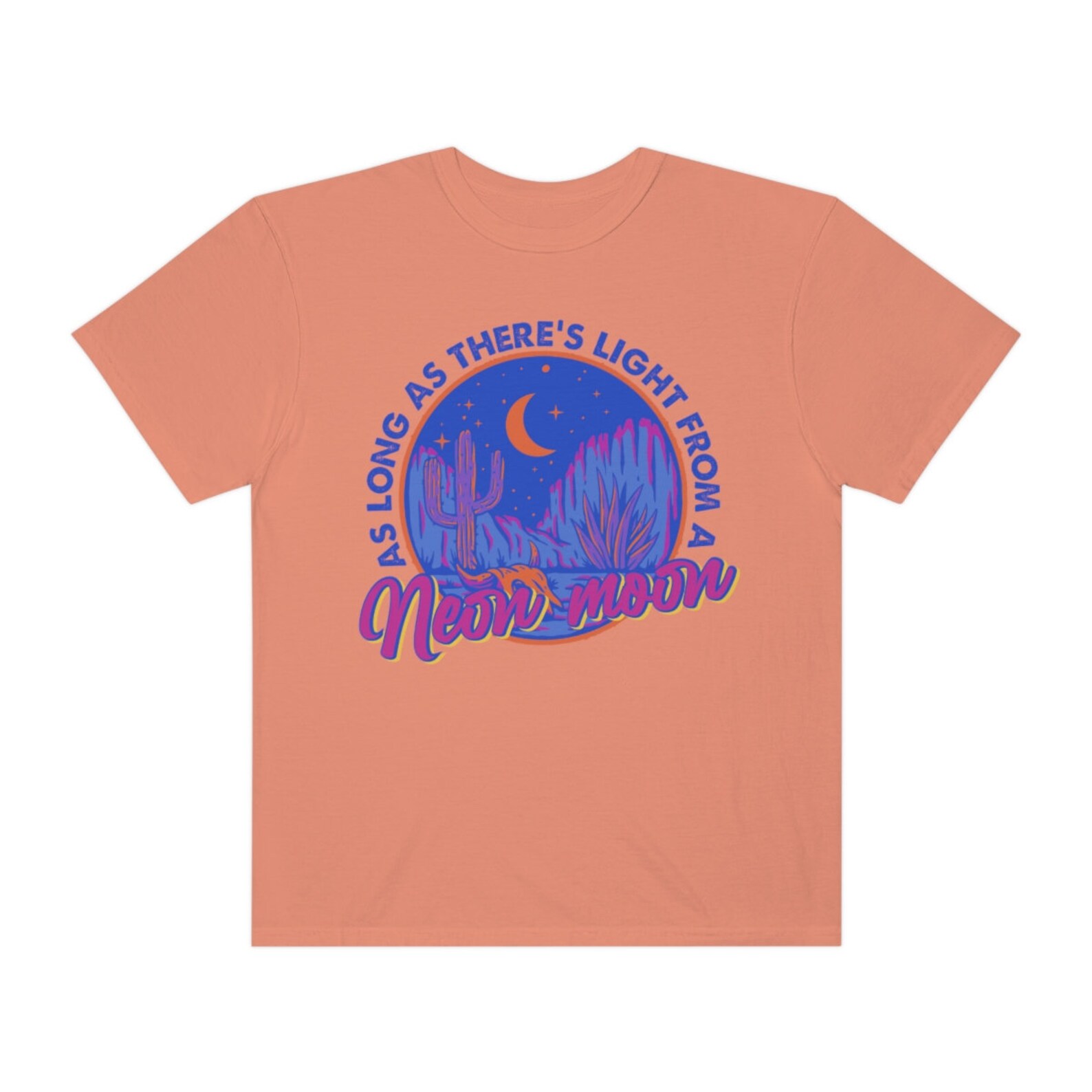 Comfort Colors Neon Moon Shirt Western Graphic Tee Oversized Country ...