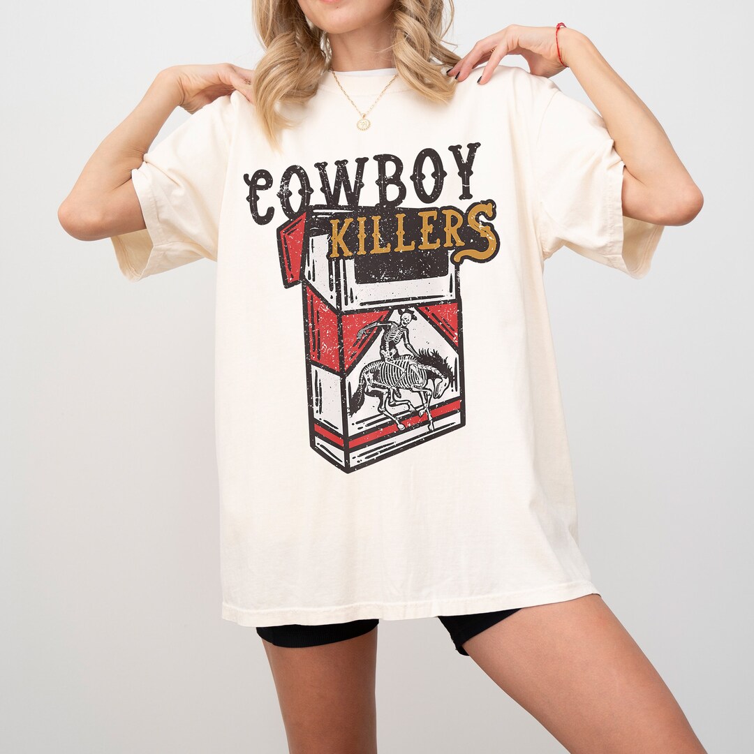 Cowboy Killers Shirt, Comfort Colors Retro Country Shirt, Country ...