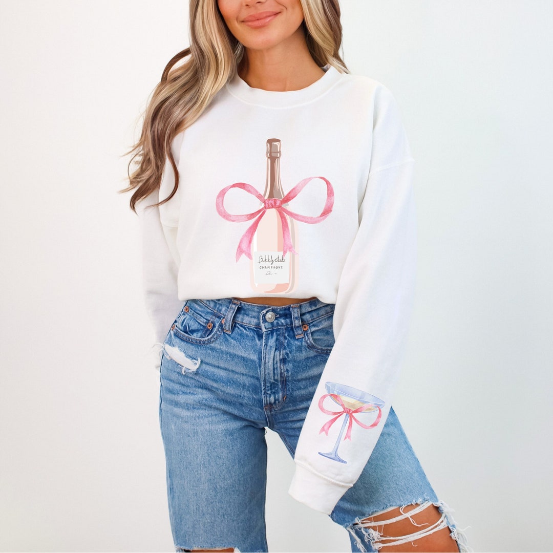 Champagne Holiday Sweater , Champagne Social Club Sweatshirt, Champagne ...