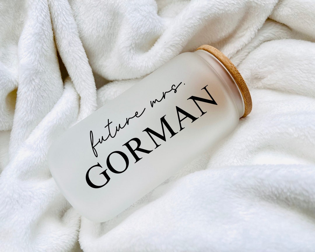 Personalized Future Mrs Glass Can Cup Glass, Future Mrs Glass, Wedding ...