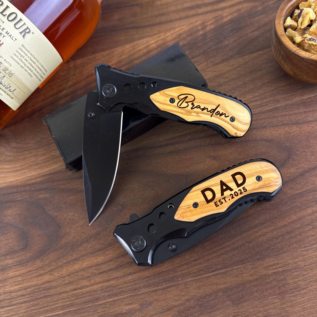 Engraved Pocket Knife, Gifts for Him, Groomsmen Gift, Personalized ...