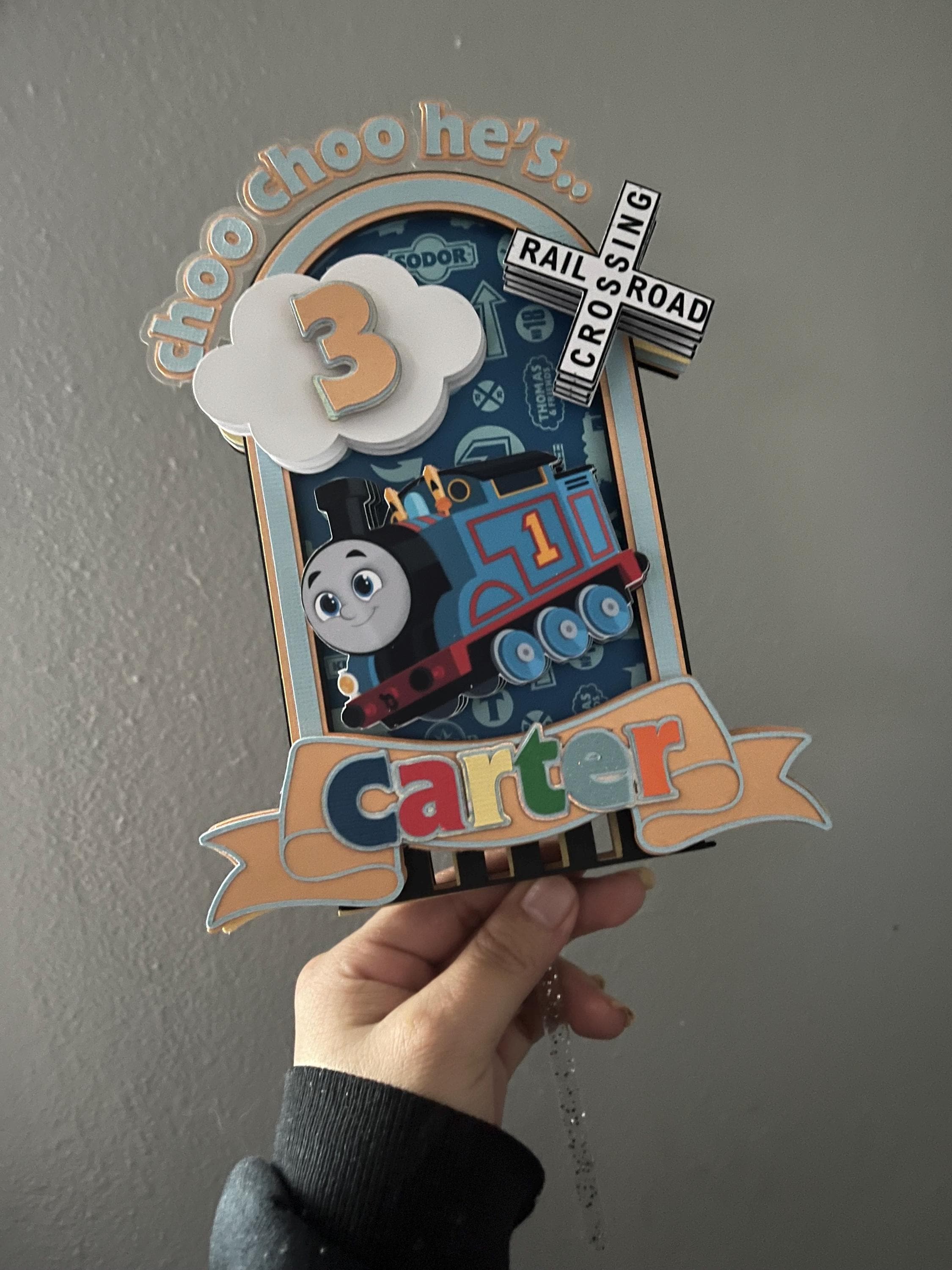 Thomas Train Shaker Cake Topper - Etsy