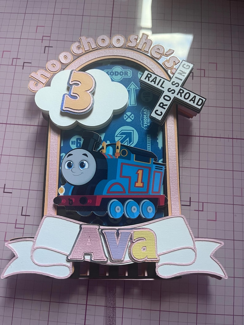 Thomas Train Shaker Cake Topper - Etsy