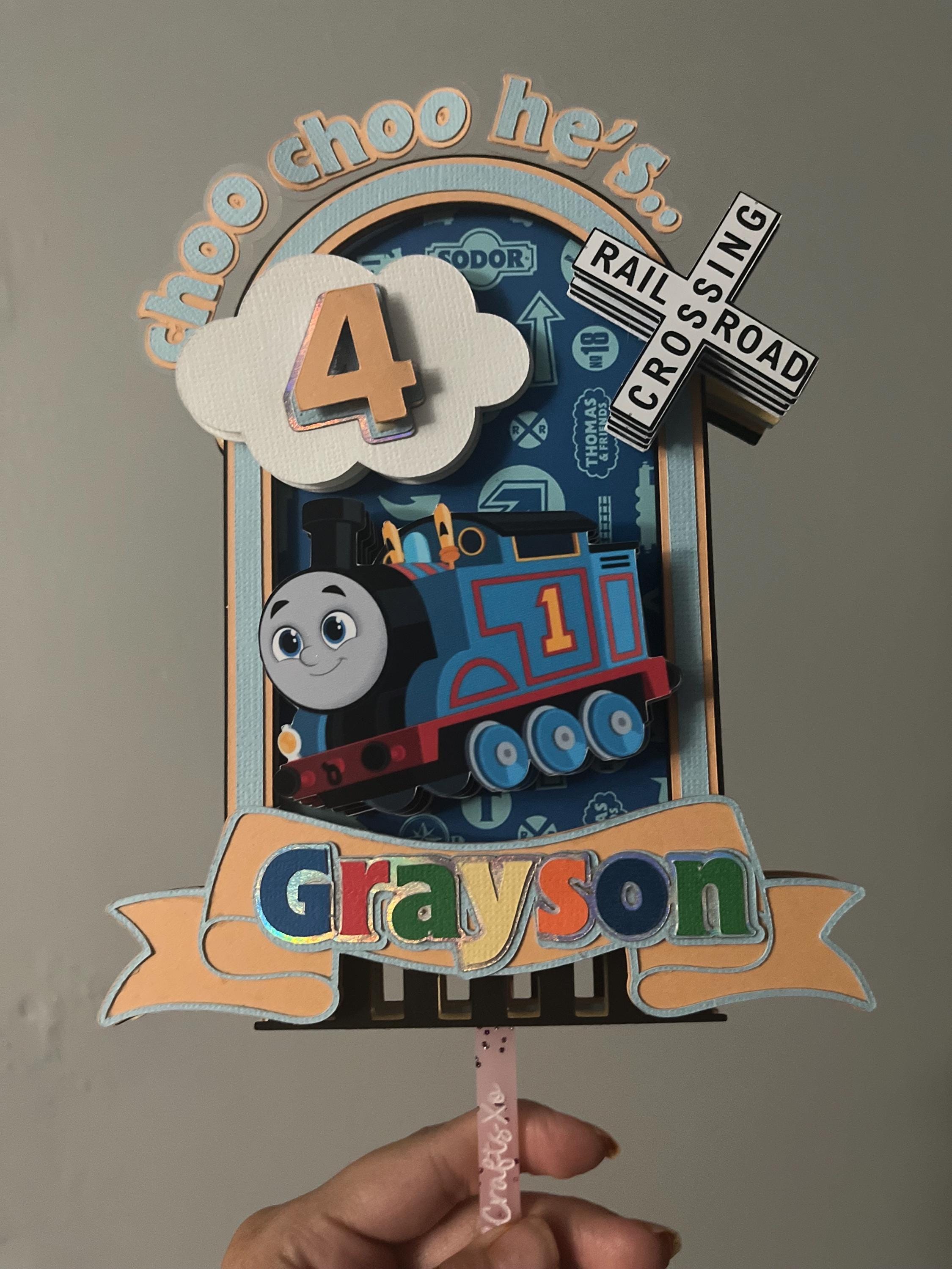 Thomas Train Shaker Cake Topper - Etsy