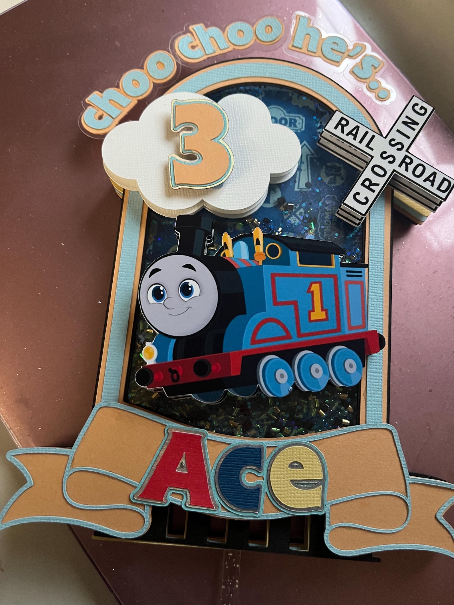 Thomas Train Shaker Cake Topper - Etsy