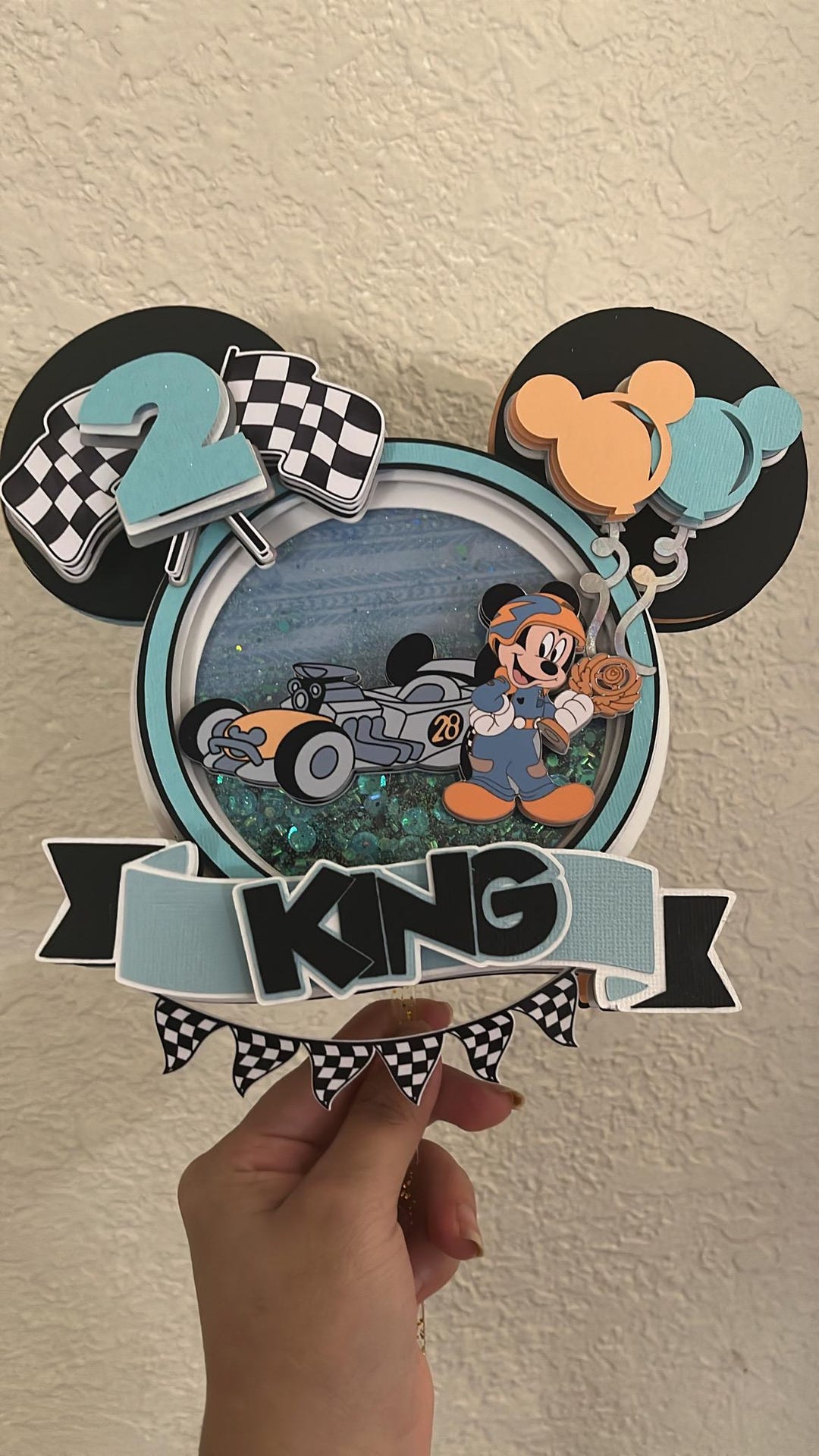 Mickey & the Roadster Racer Cake Topper | Mickey Racer Cake Topper ...