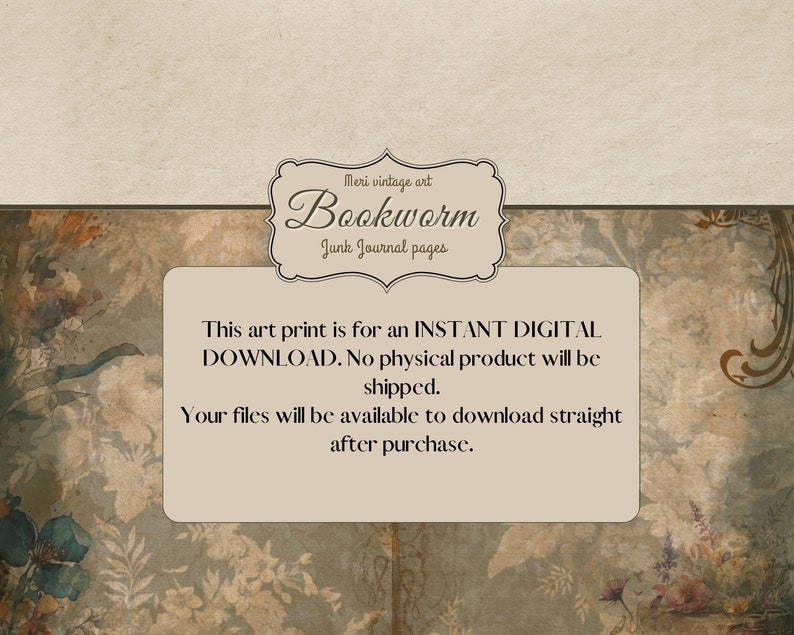 Bookworm Junk Journal Kit,dark Academia, Reading Books, Author,vintage ...