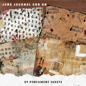 The Detective's Memoir,add ON Grunge Mystery Junk Journal Kit ...