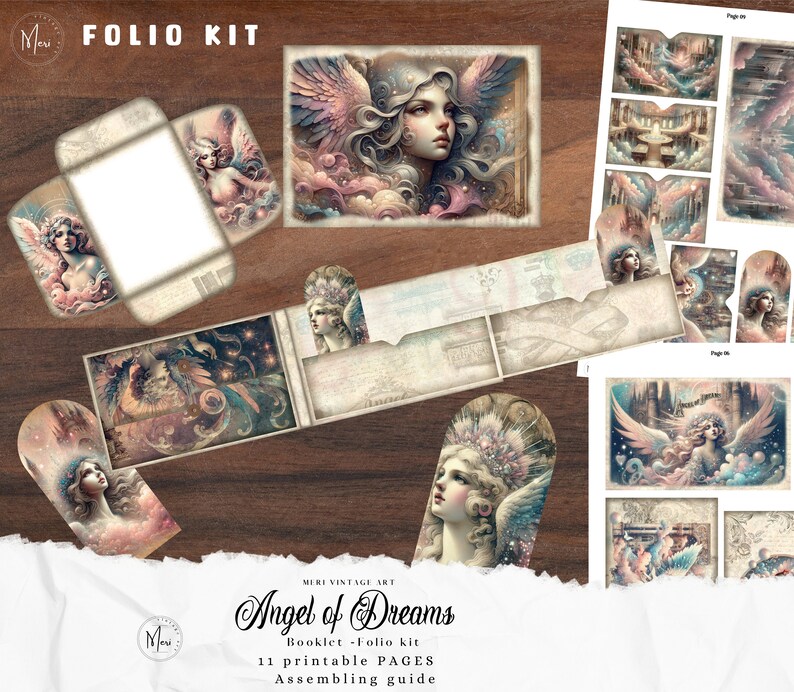 Angels of Dream Folio Kit, Folio Kit, Mini Album, Mini Project ...