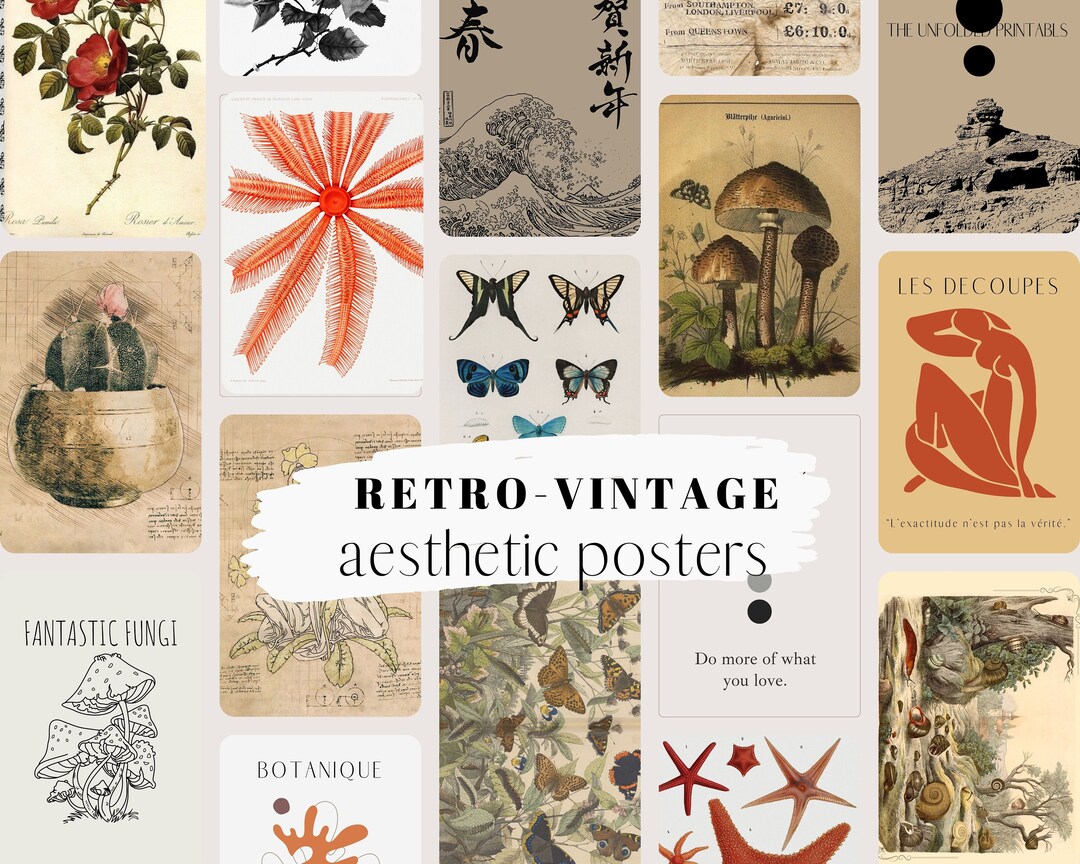 RETRO VINTAGE Grunge Aesthetic Posters,vintage Room Decor,indie Decor ...
