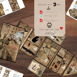 The Detective's Memoir,grunge Mystery Folio Craft Kit,detective ...