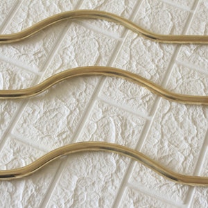 Modern Curved Arch Brass Cabinet Handles Elevate Your Space - Etsy