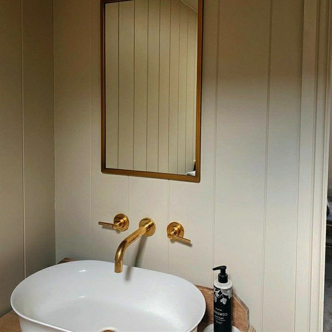 Unlacquered Solid Brass Wall Mountfaucet , Bathroom Faucet , Powder ...