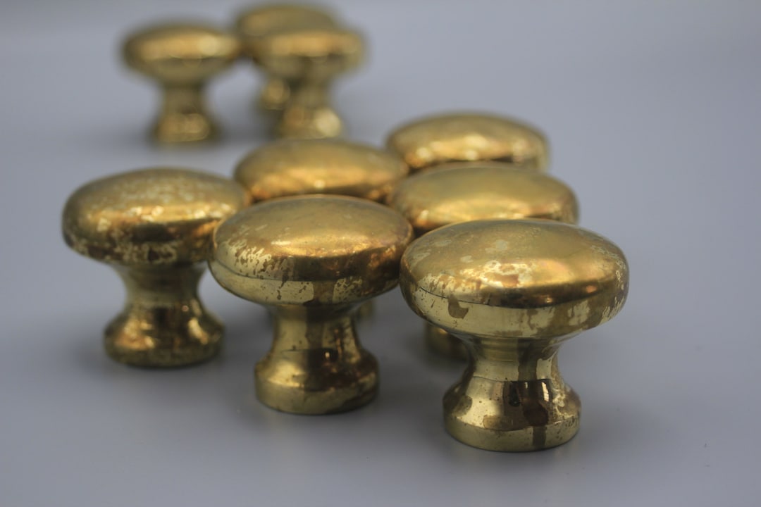 Vintage Unlacquered Brass Cabinet Knobs, Perfect Kitchen Cabinet Hardware for Your Home - Etsy